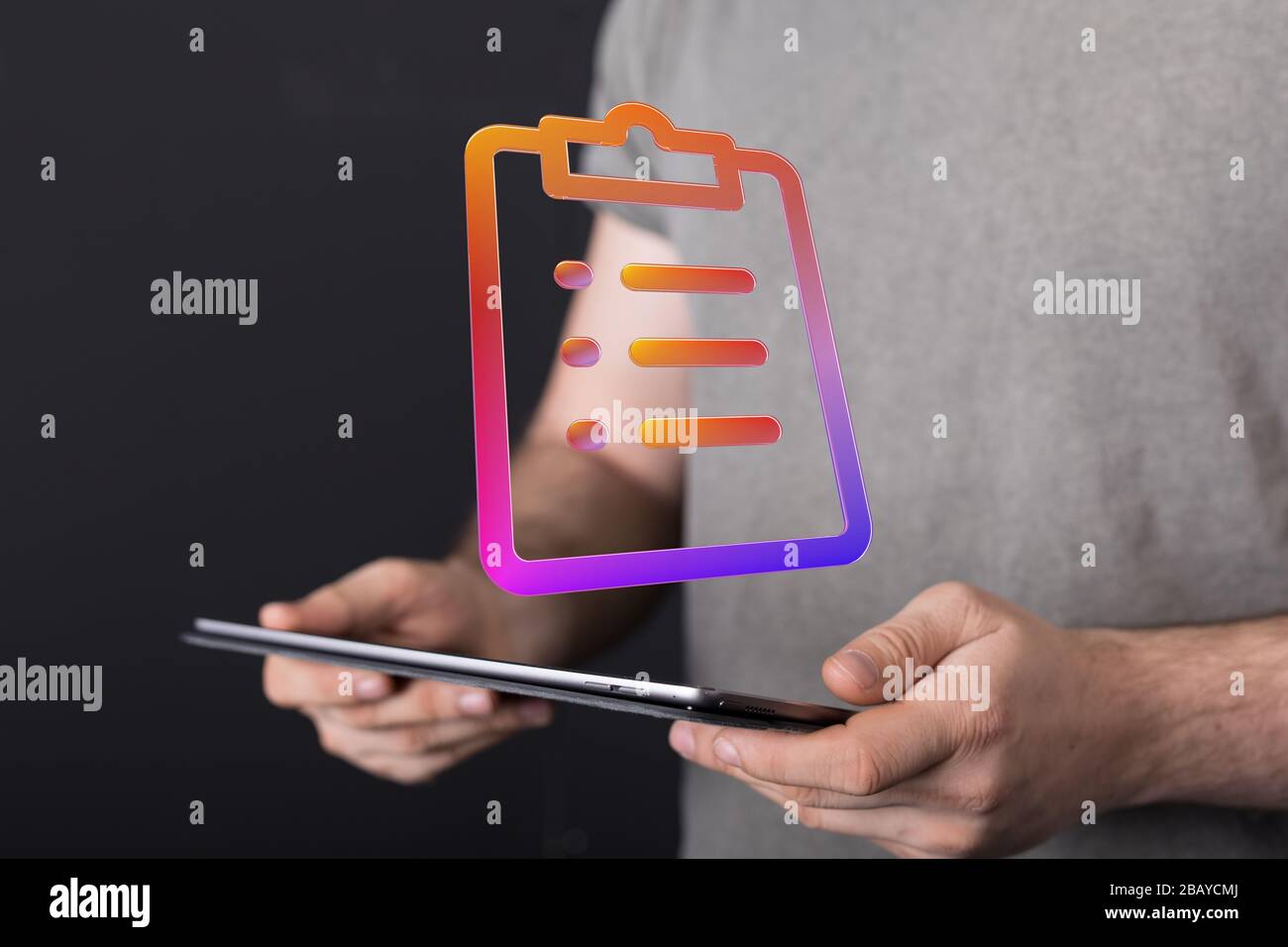 A ticking check box. check boxes cloud Stock Photo - Alamy