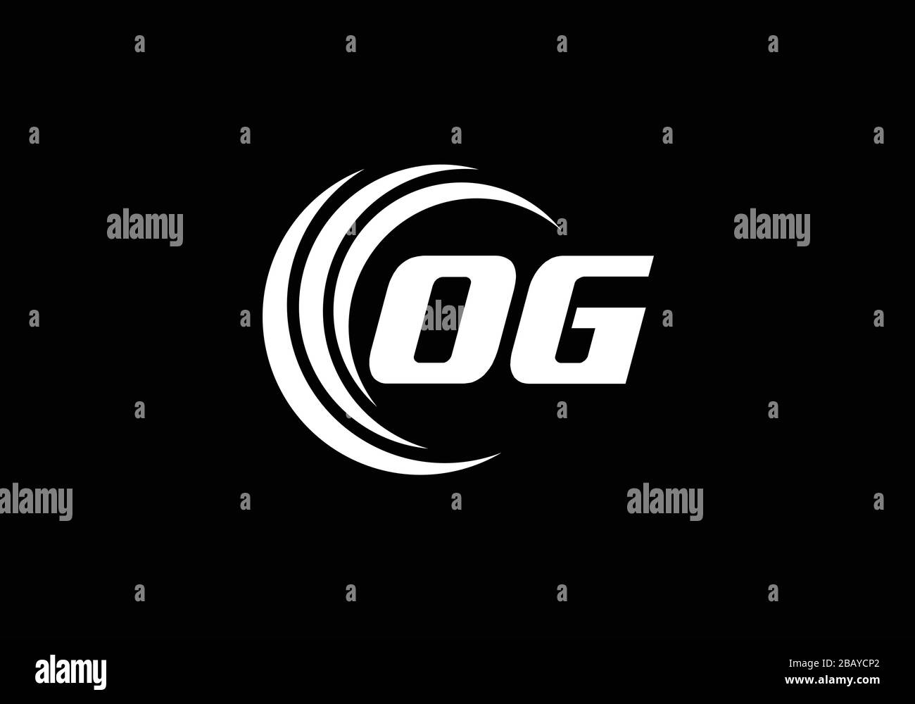 O G Initial Letter Logo design vector template, Graphic Alphabet Symbol ...
