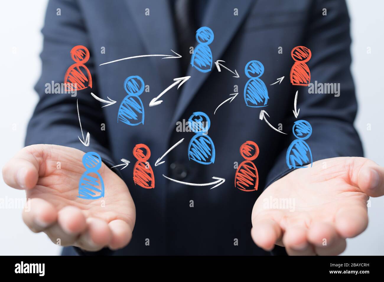 A Concept of teamwork and partnership Stock Photo - Alamy