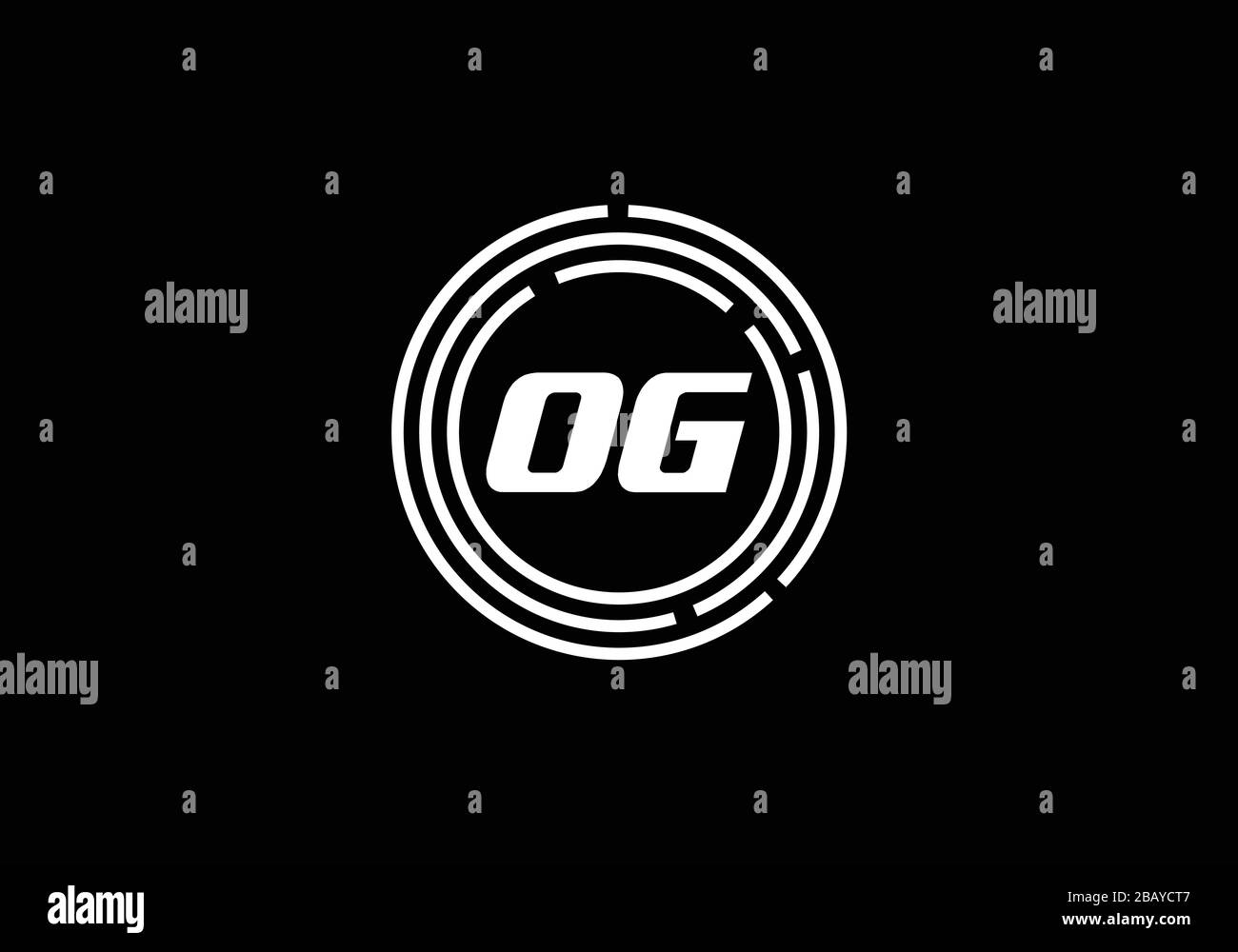 O G Initial Letter Logo design vector template, Graphic Alphabet Symbol ...