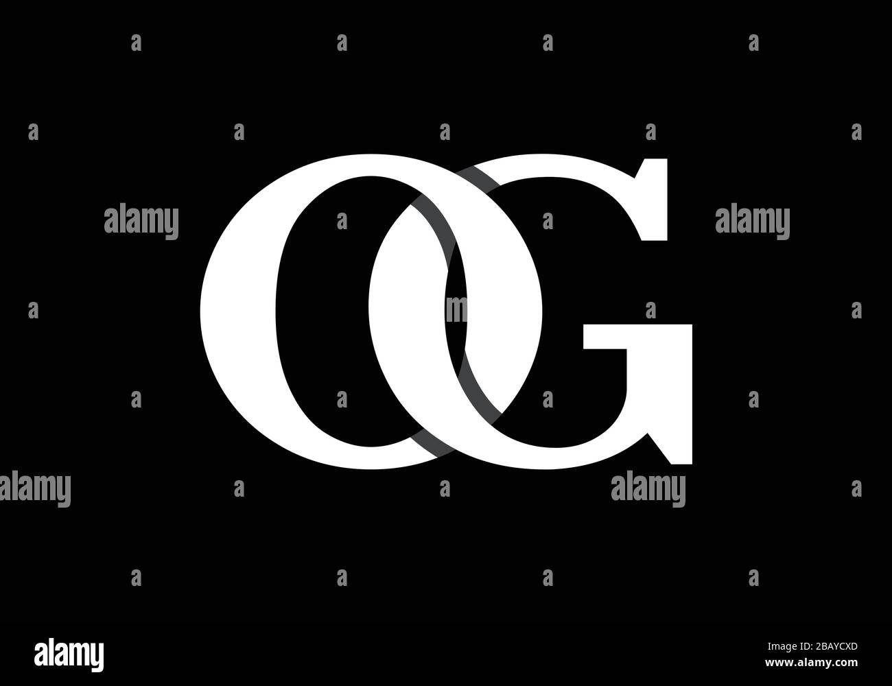 O G Initial Letter Logo design vector template, Graphic Alphabet Symbol ...