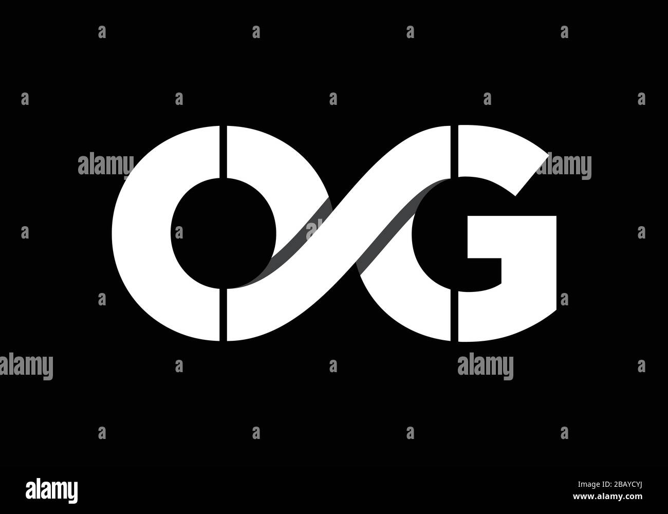 O G Initial Letter Logo design vector template, Graphic Alphabet Symbol ...