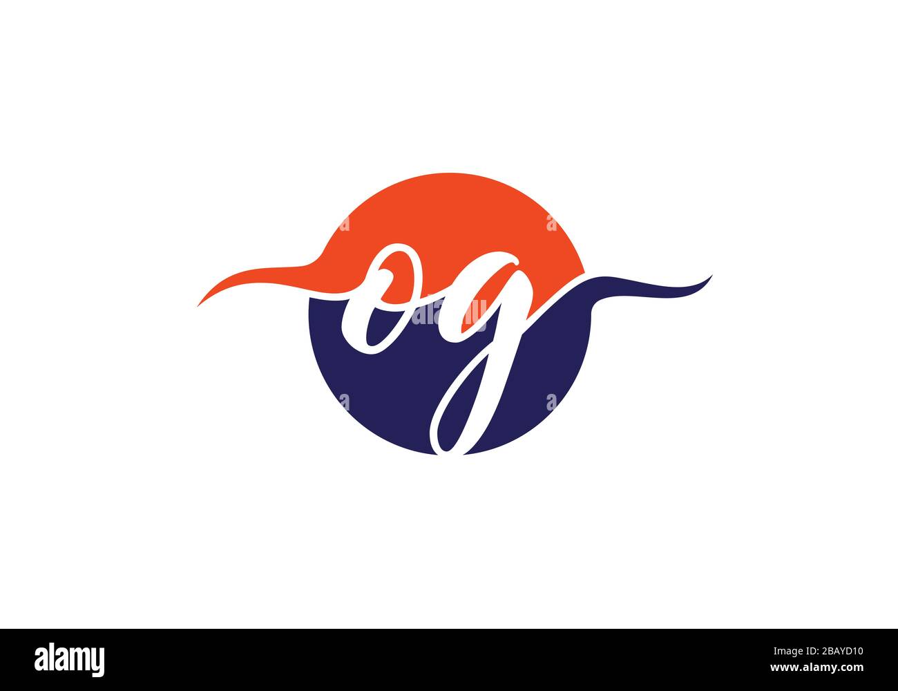 O G Initial Letter Logo design vector template, Graphic Alphabet Symbol ...