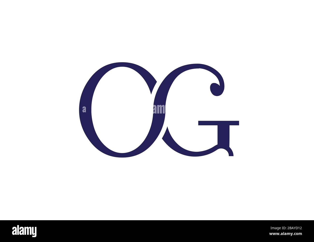 O G Initial Letter Logo design vector template, Graphic Alphabet Symbol ...