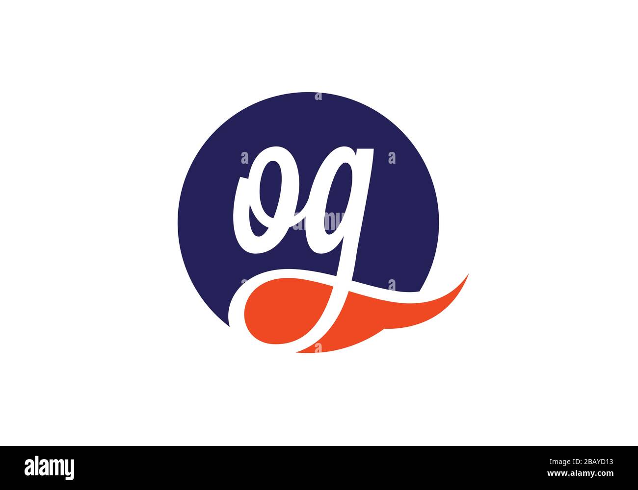 O G Initial Letter Logo design vector template, Graphic Alphabet Symbol ...