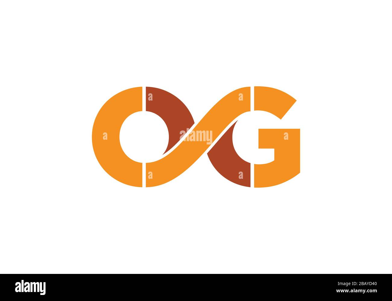 O G Initial Letter Logo design vector template, Graphic Alphabet Symbol ...