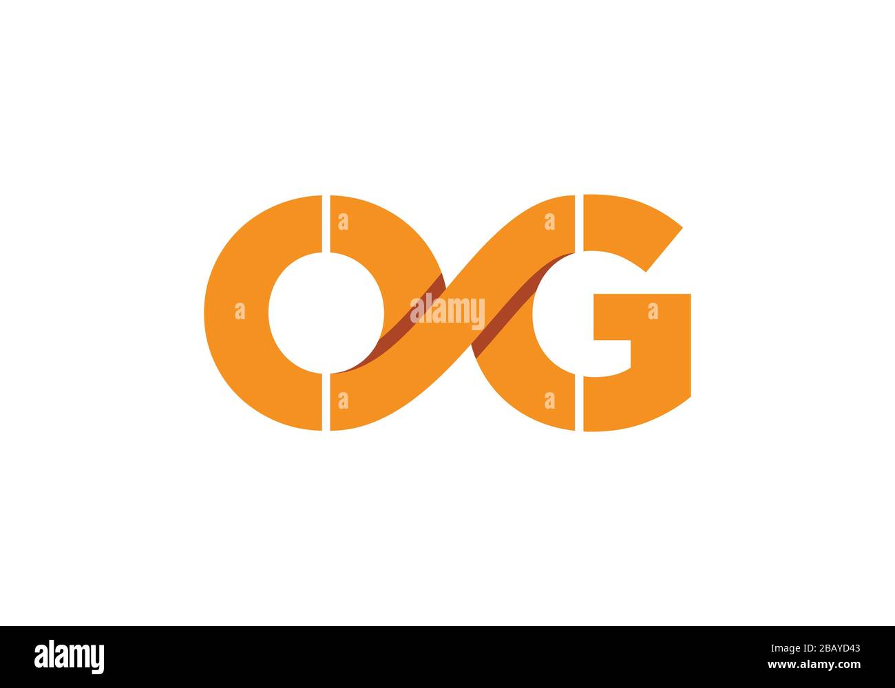 O G Initial Letter Logo design vector template, Graphic Alphabet Symbol ...