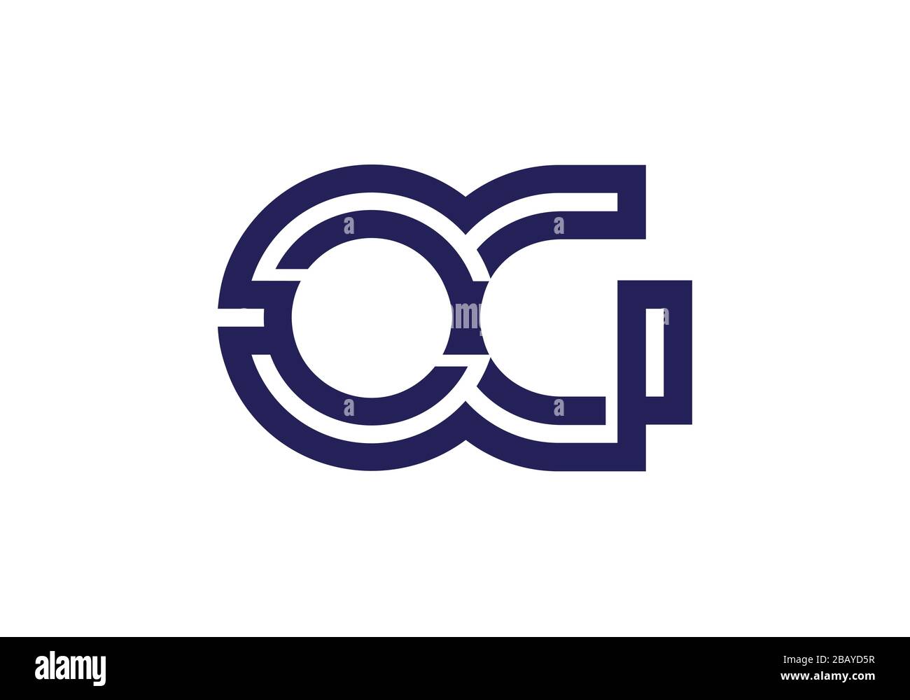 O G Initial Letter Logo design vector template, Graphic Alphabet Symbol ...