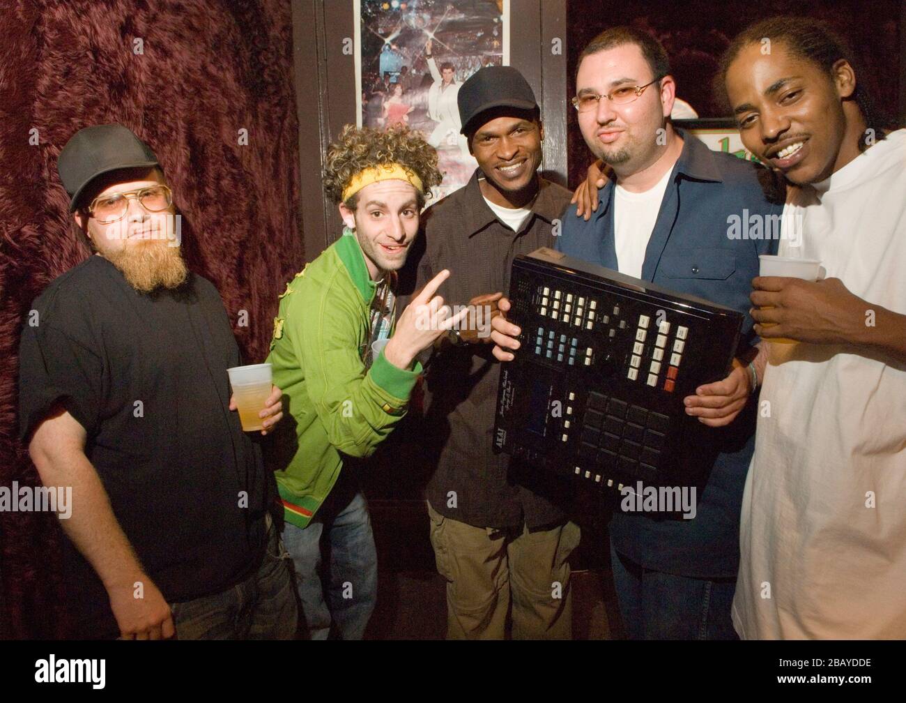 (L-R) Erick Coomes aka Jesus, Jamie Rize, Robert White, Justin Trugman ...