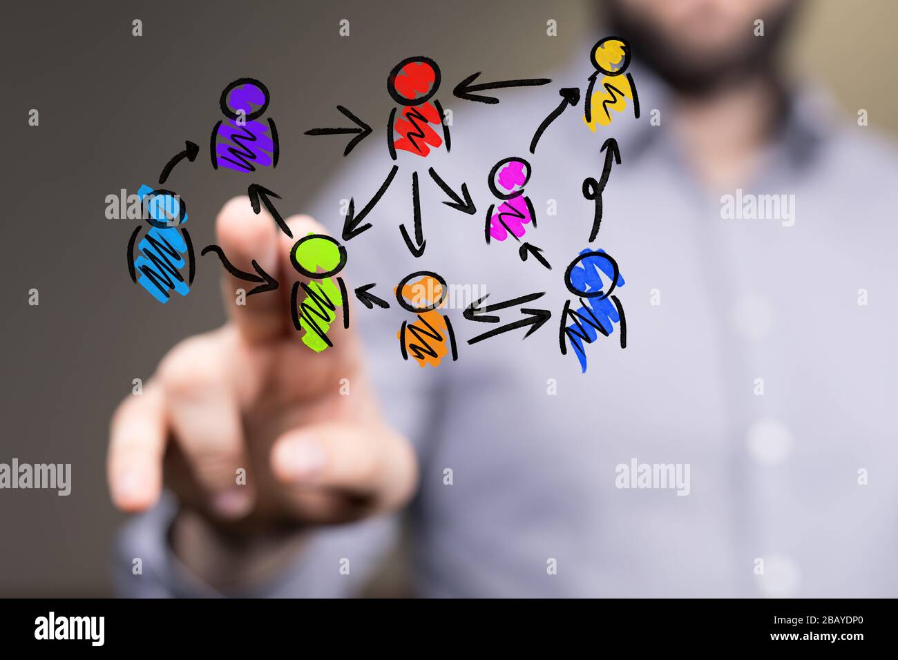 A Unity group and teamwork concept Stock Photo - Alamy