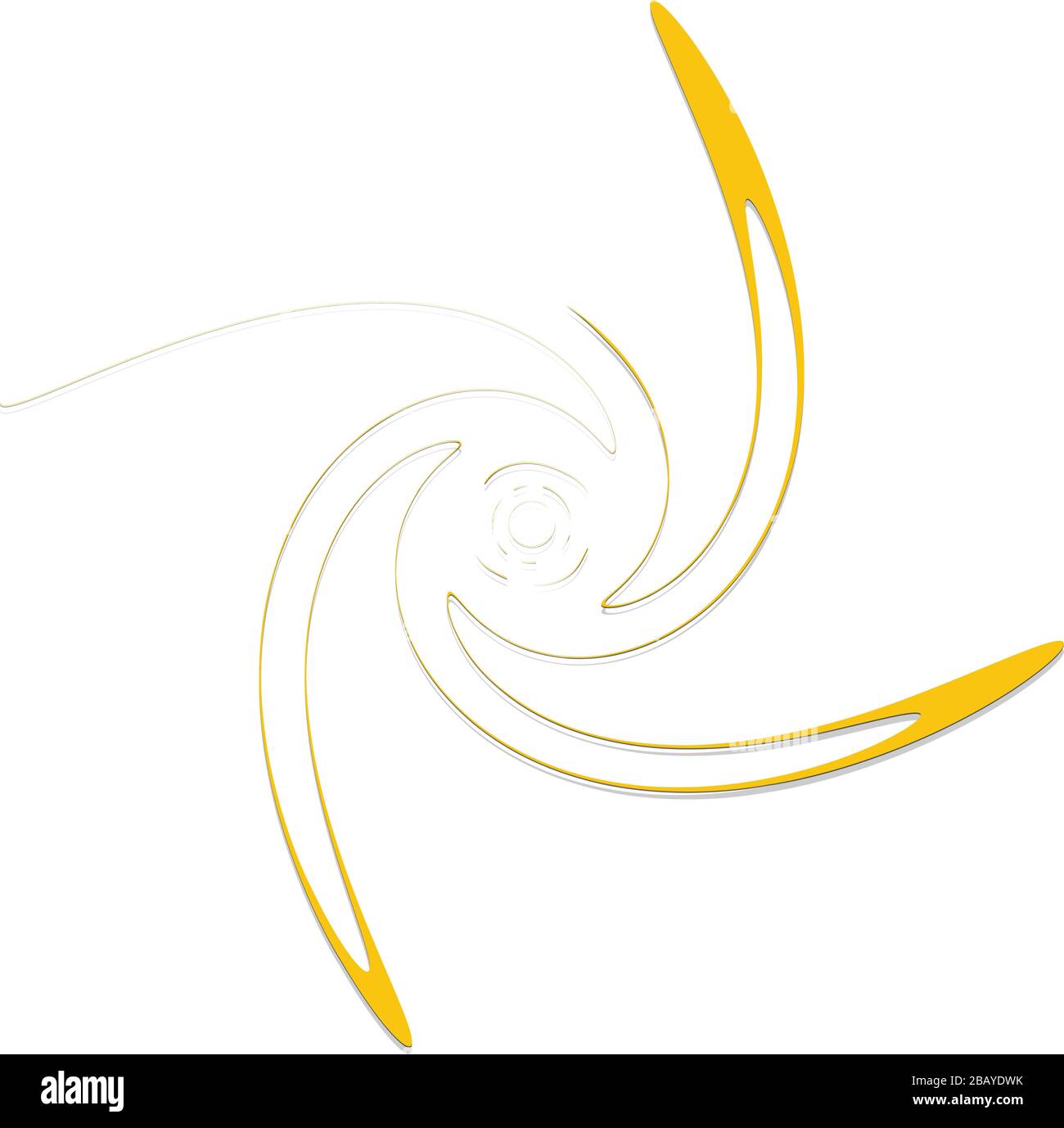 Single-colored,monochrome twirl, swirl. Shape with rotation, spin ...