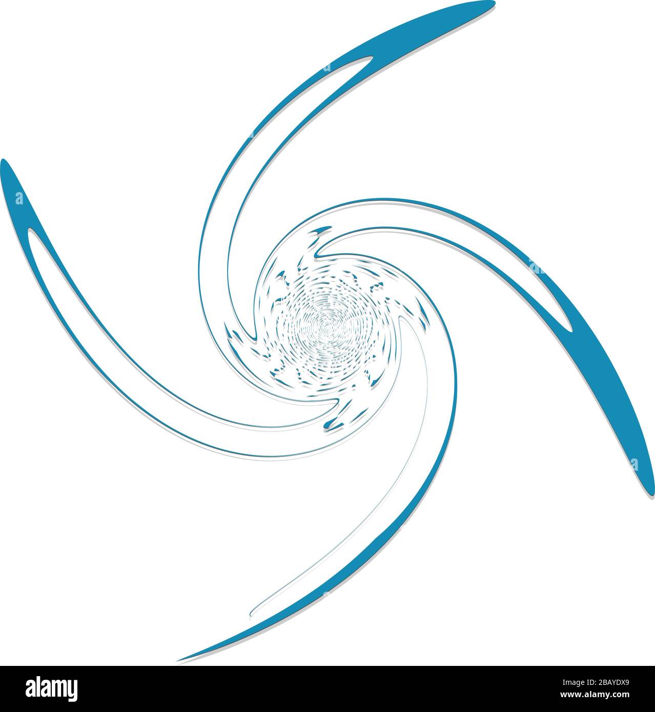Single-colored,monochrome twirl, swirl. Shape with rotation, spin ...