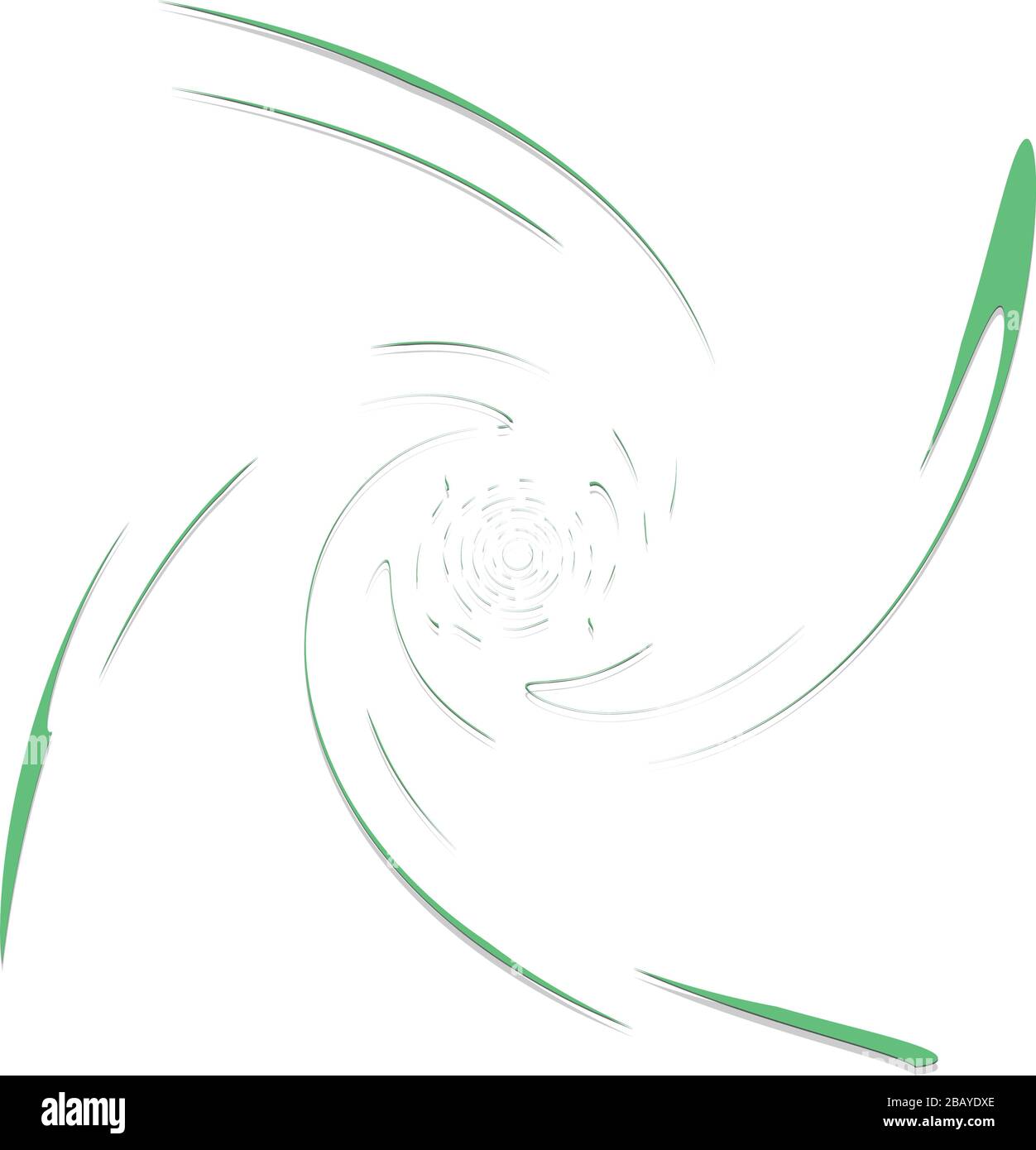 Single-colored,monochrome twirl, swirl. Shape with rotation, spin ...