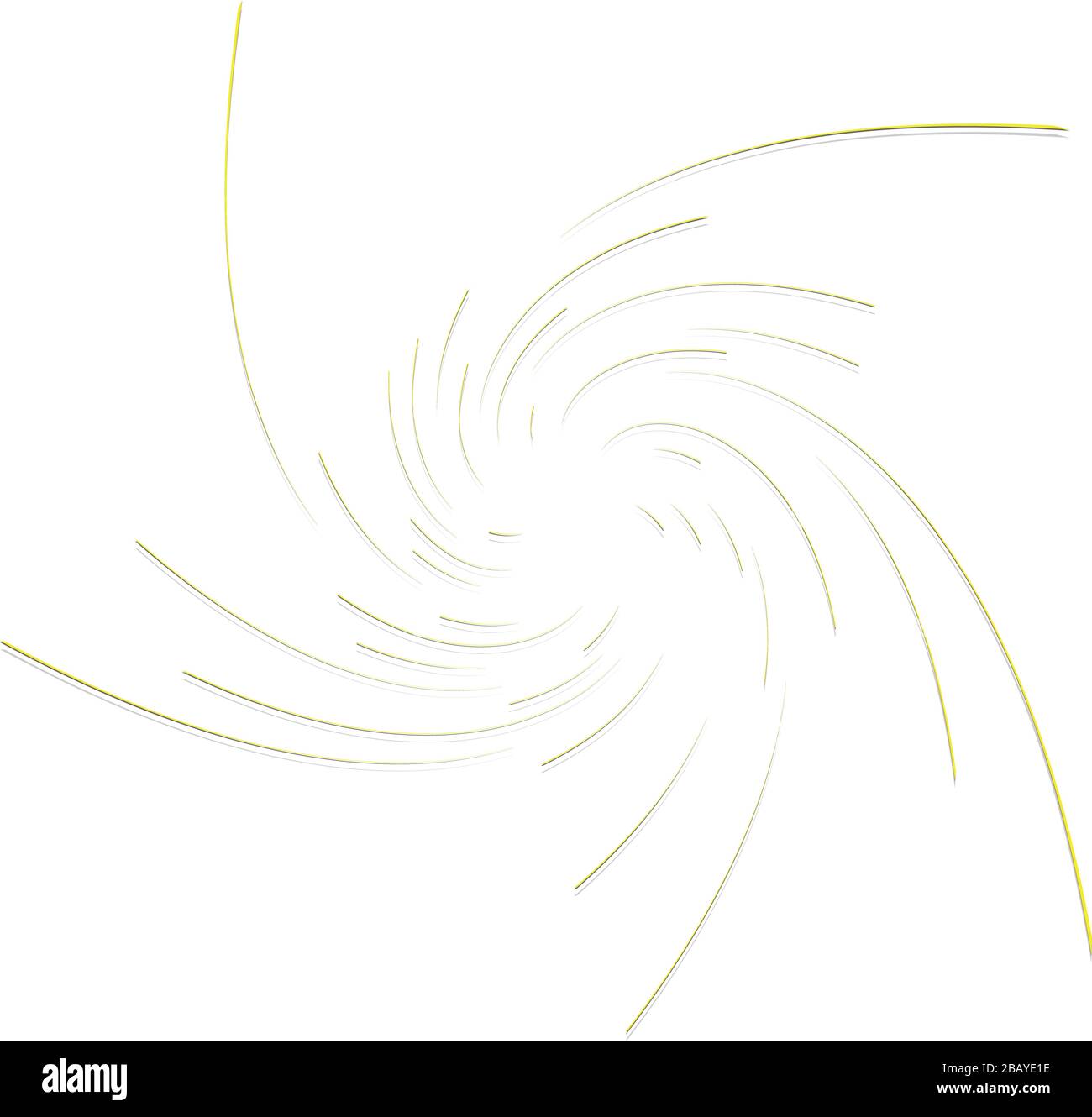 Single-colored,monochrome twirl, swirl. Shape with rotation, spin ...