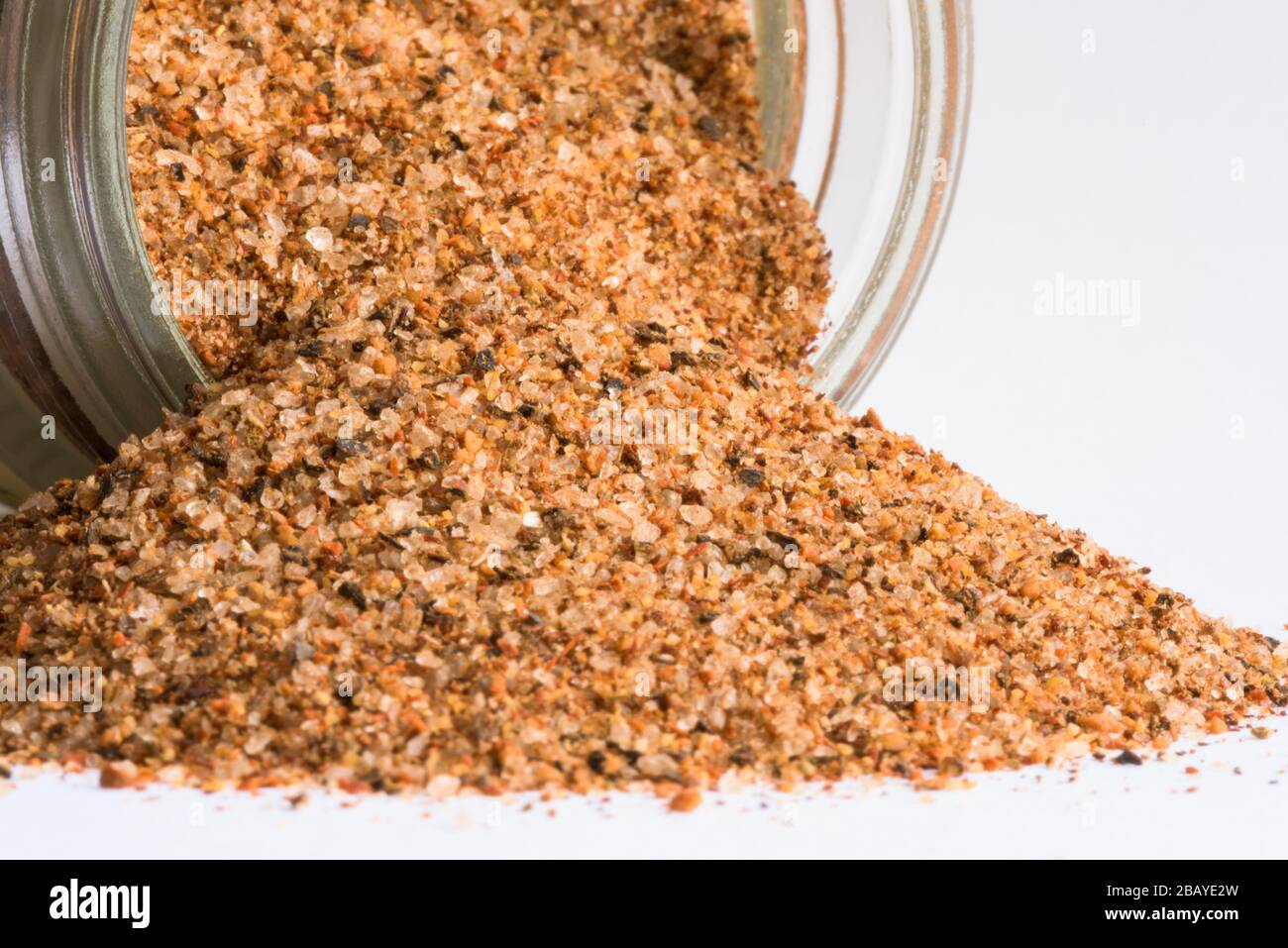 Cajun Seasoning Spilled from a Spice Jar Stock Photo - Alamy