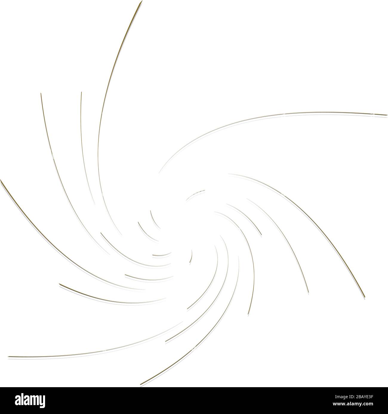 Single-colored,monochrome twirl, swirl. Shape with rotation, spin ...
