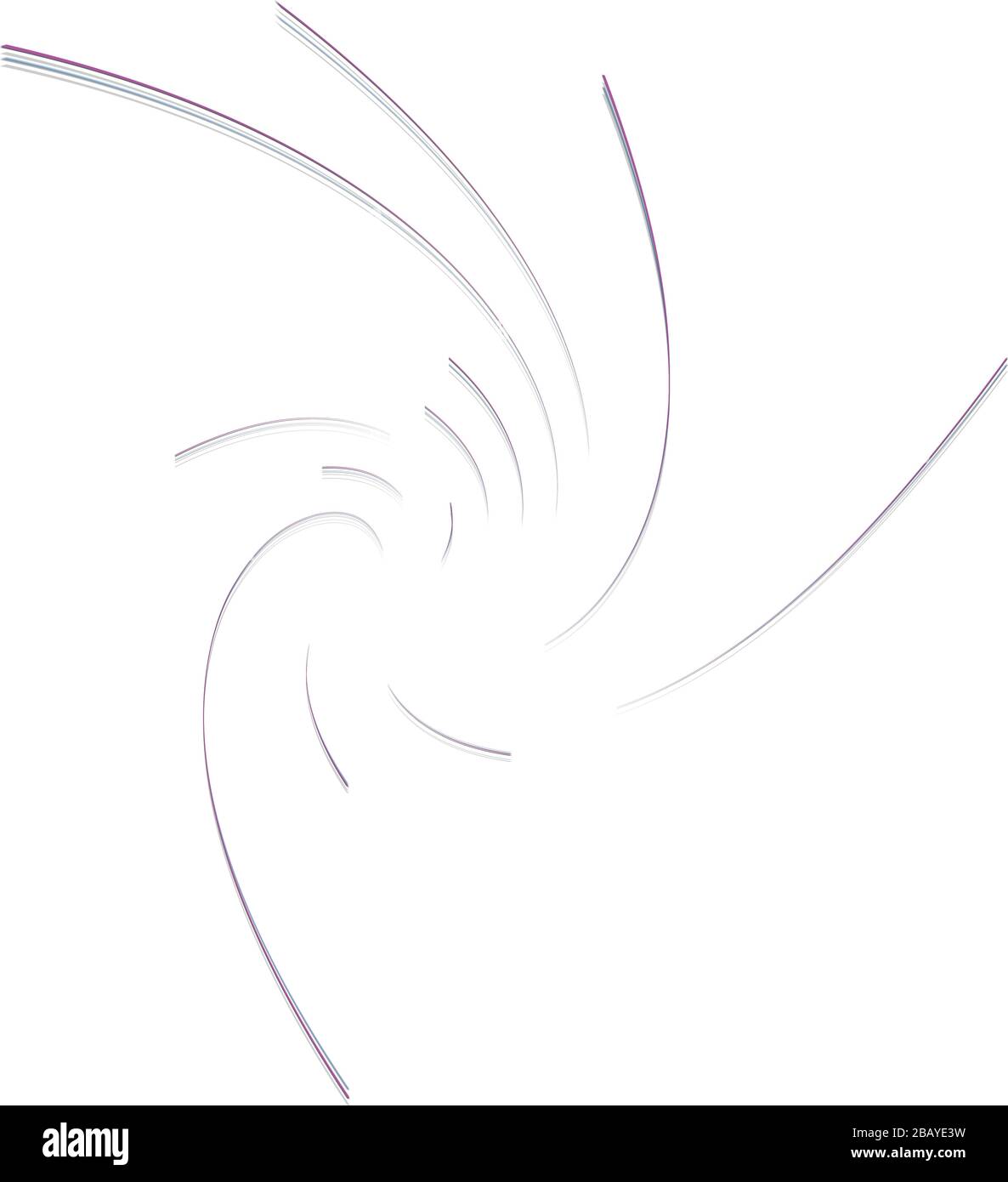 Single-colored,monochrome twirl, swirl. Shape with rotation, spin ...
