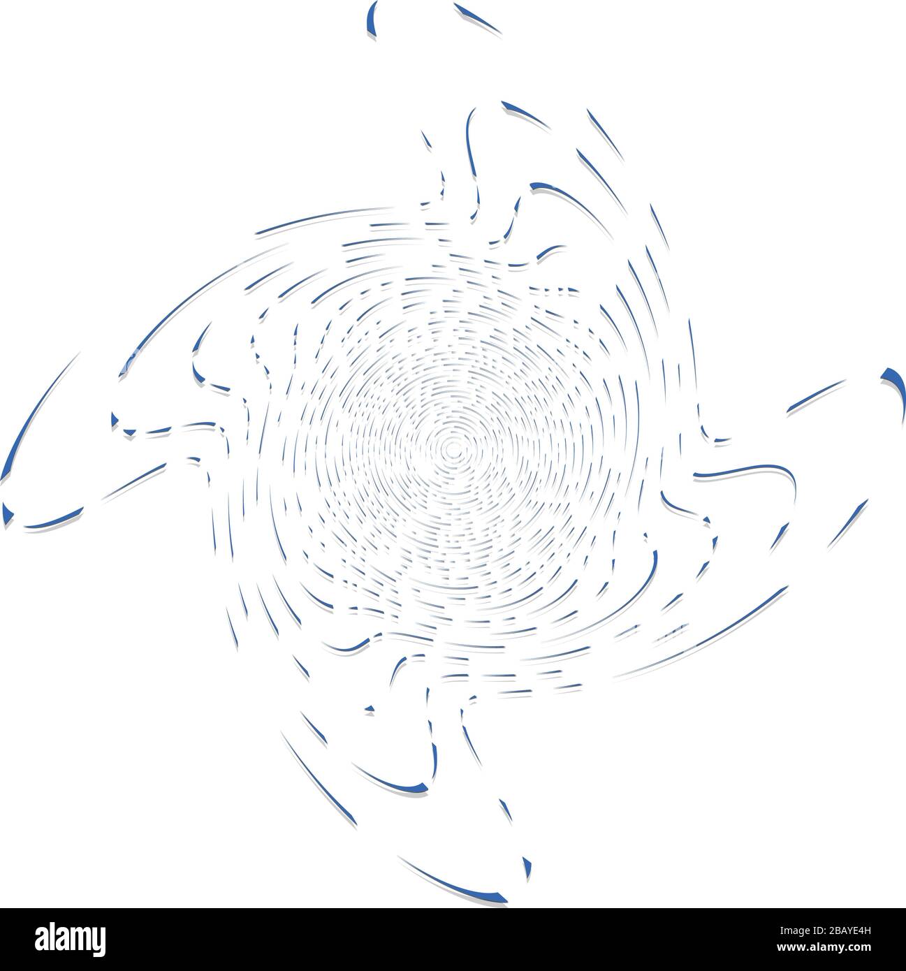 Single-colored,monochrome twirl, swirl. Shape with rotation, spin ...