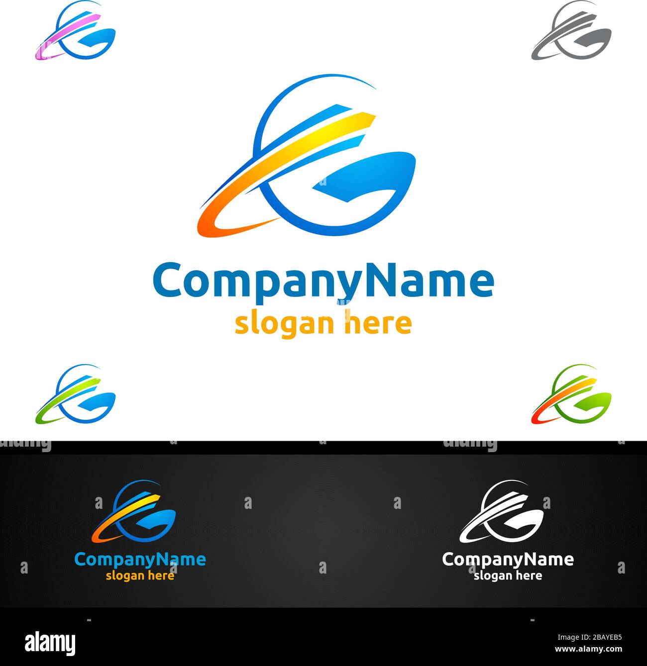 Global Logo for Modern Technology World Sphere Concept Design Stock ...