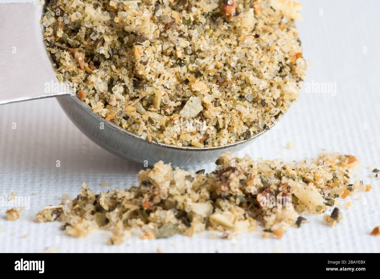 Chicken Seasoning Spilled from a Teaspoon Stock Photo - Alamy