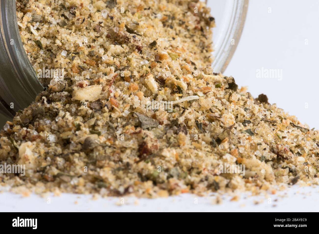 Chicken Seasoning Spilled from a Spice Jar Stock Photo - Alamy