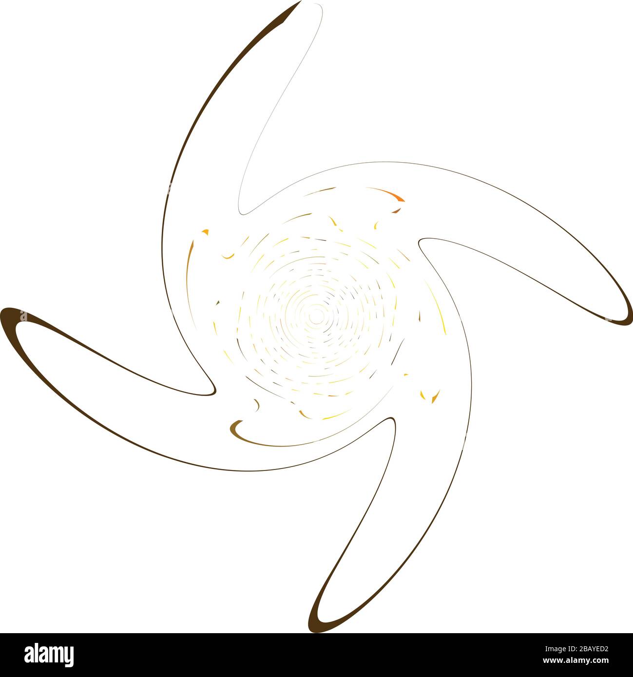 monochrome cyclic, cycle concentric rings. revolved spiral, vortex ...