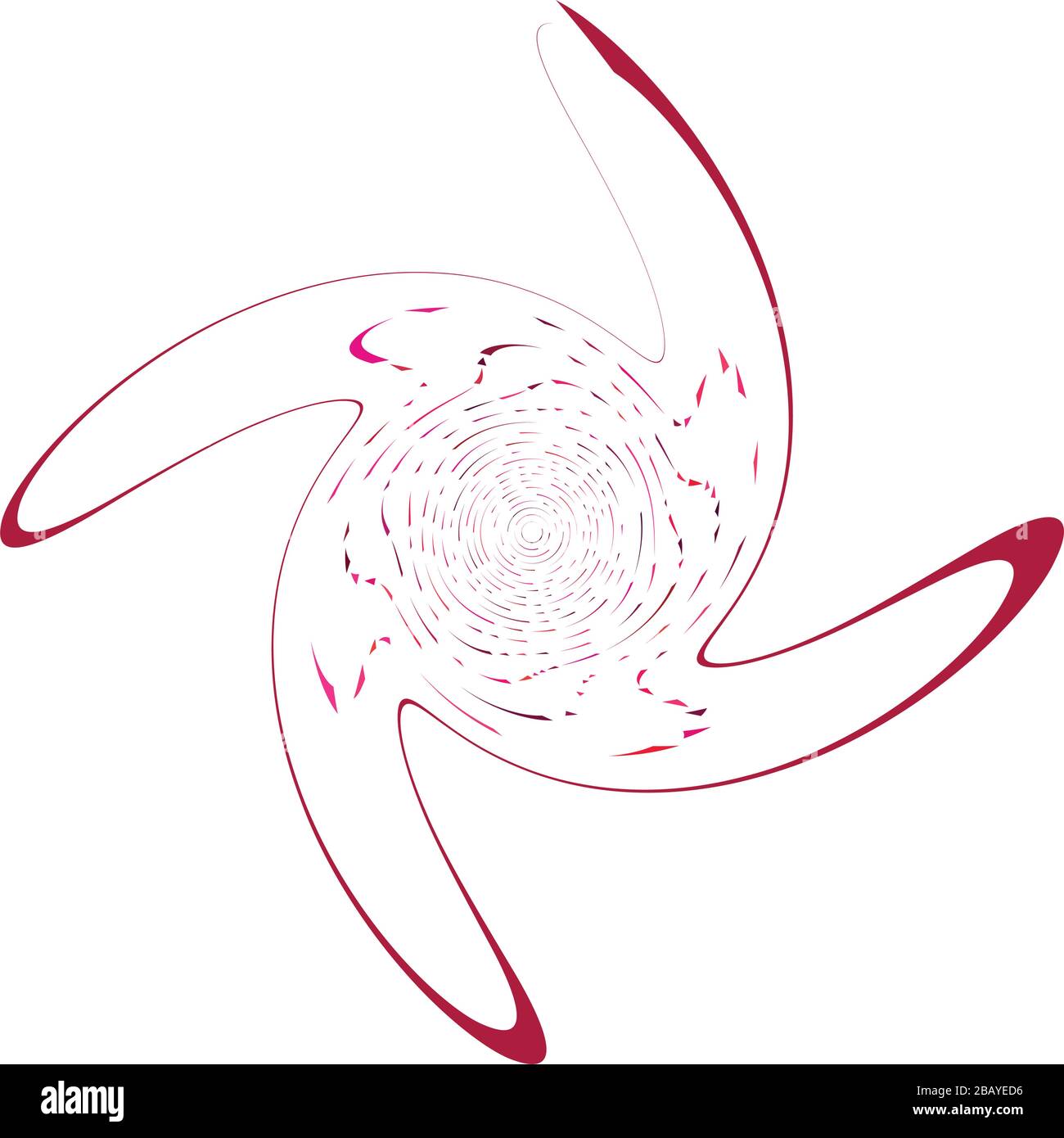 monochrome cyclic, cycle concentric rings. revolved spiral, vortex ...