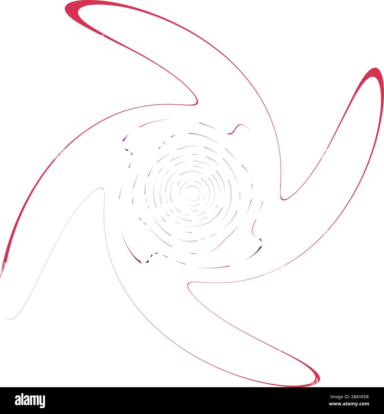 monochrome cyclic, cycle concentric rings. revolved spiral, vortex ...