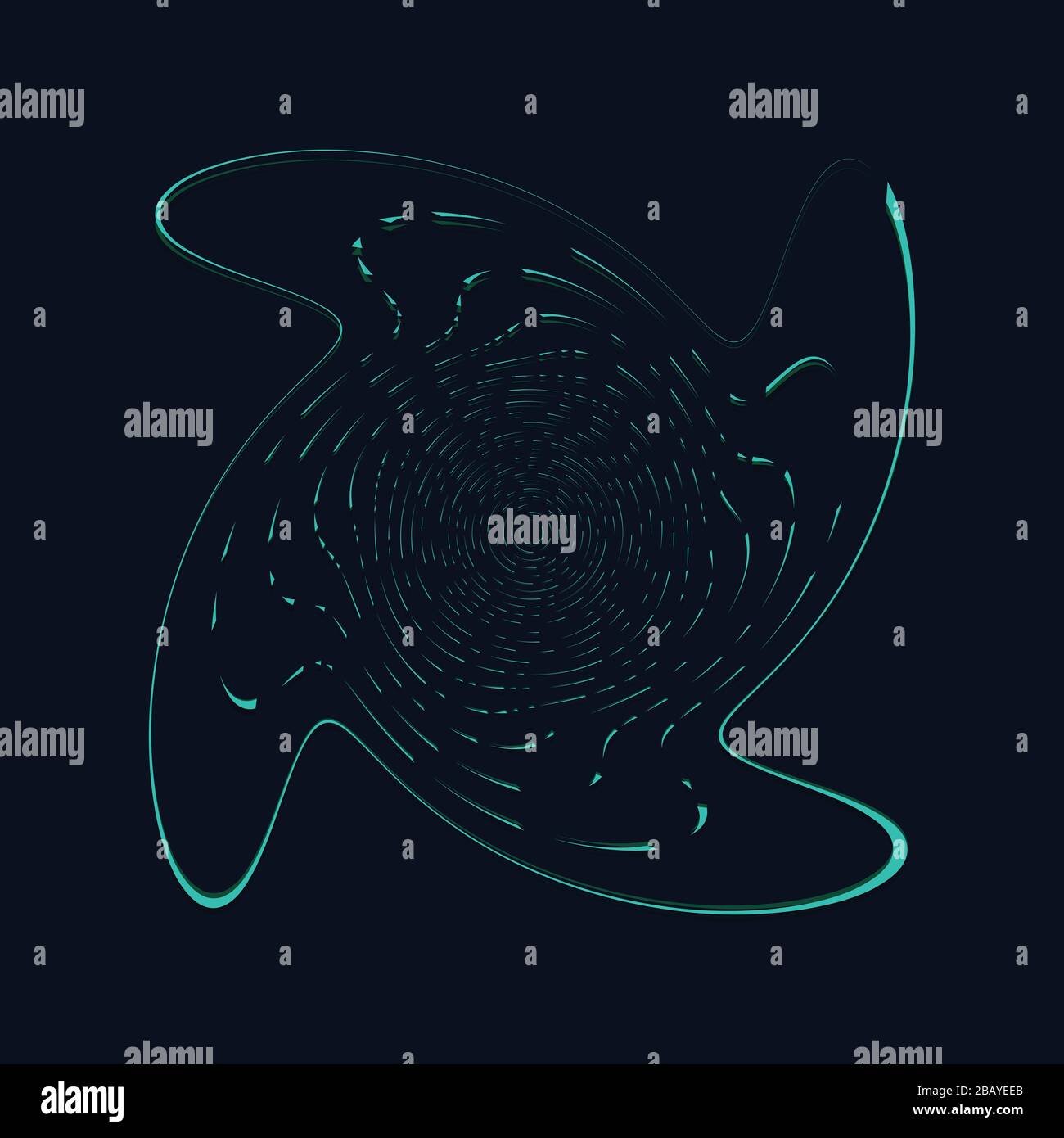 Single-colored,monochrome twirl, swirl. Shape with rotation, spin ...