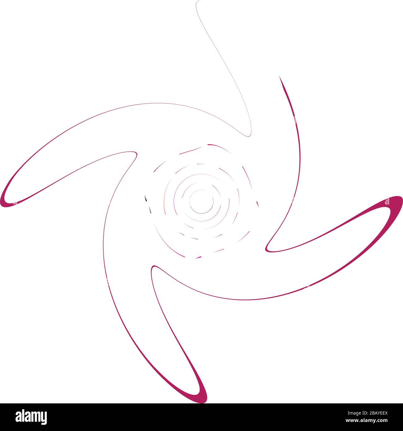 monochrome cyclic, cycle concentric rings. revolved spiral, vortex ...