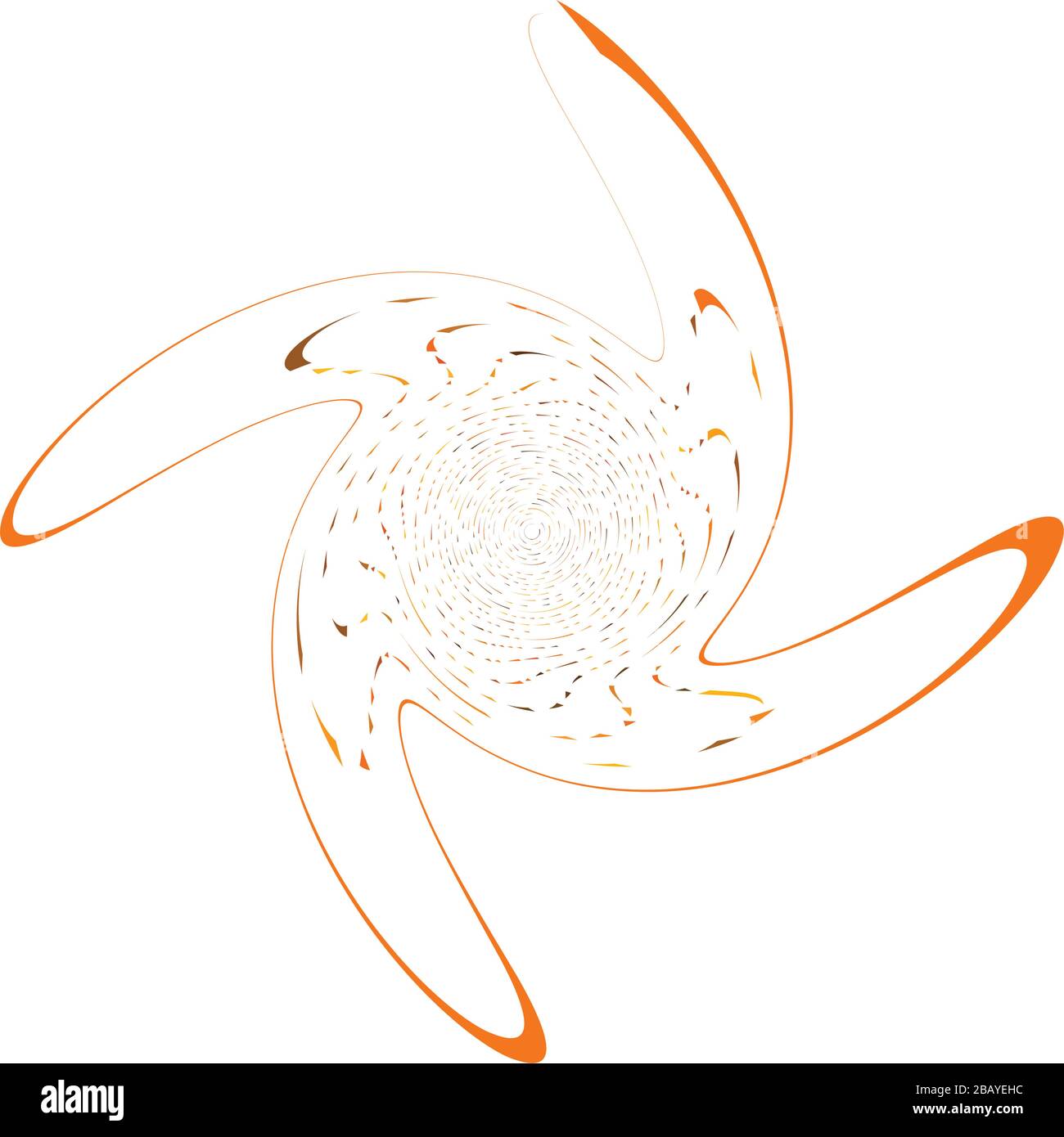 monochrome cyclic, cycle concentric rings. revolved spiral, vortex ...