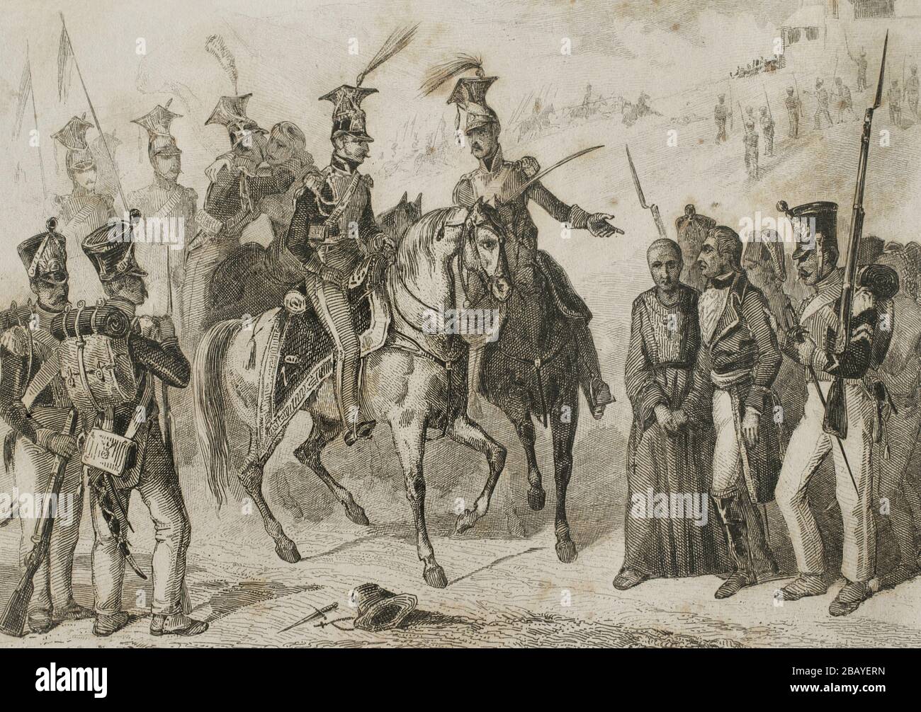 Grabado de la batalla de somosierra hi-res stock photography and images - Alamy