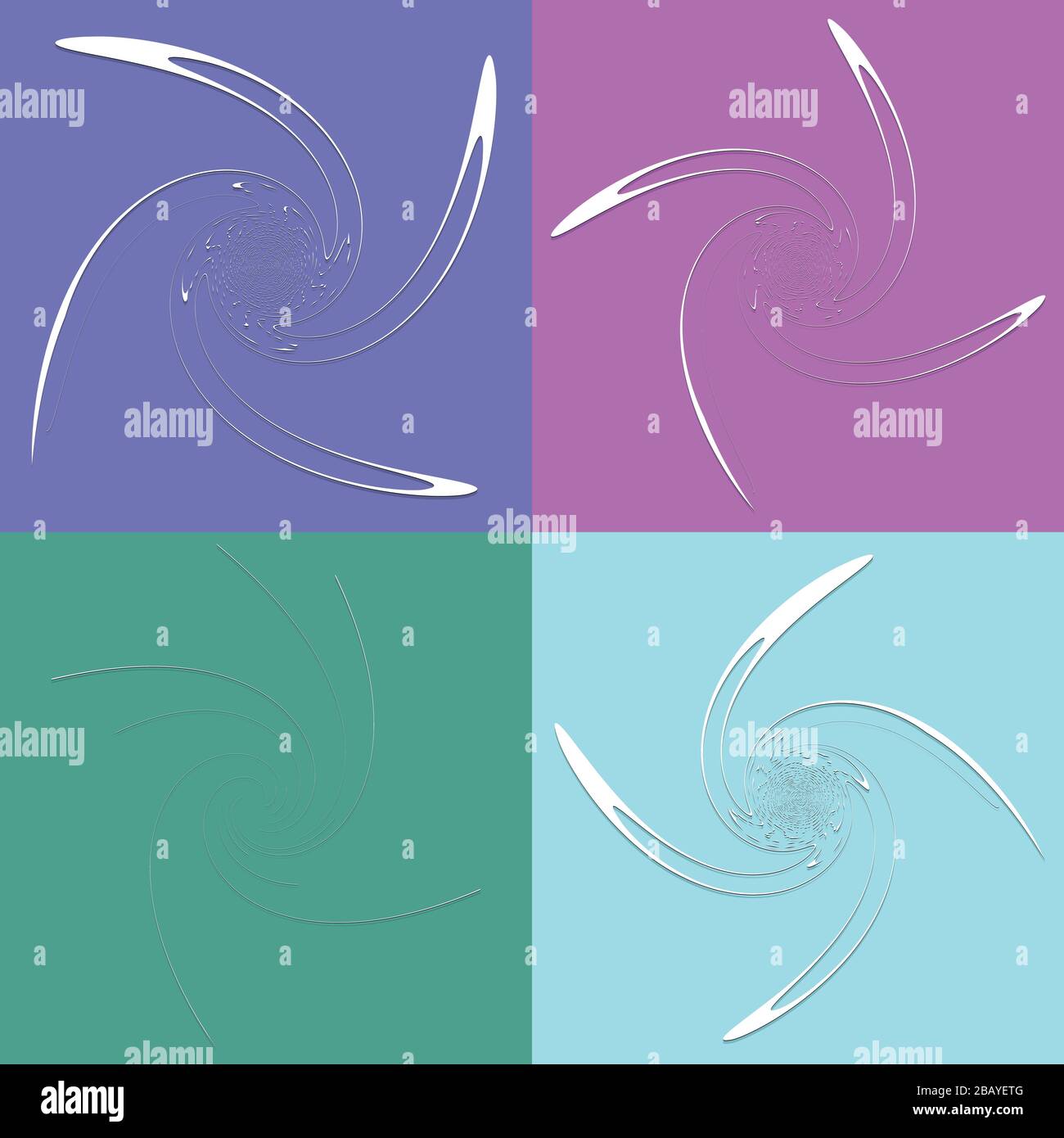 Spiraling shapes Stock Vector Images - Alamy