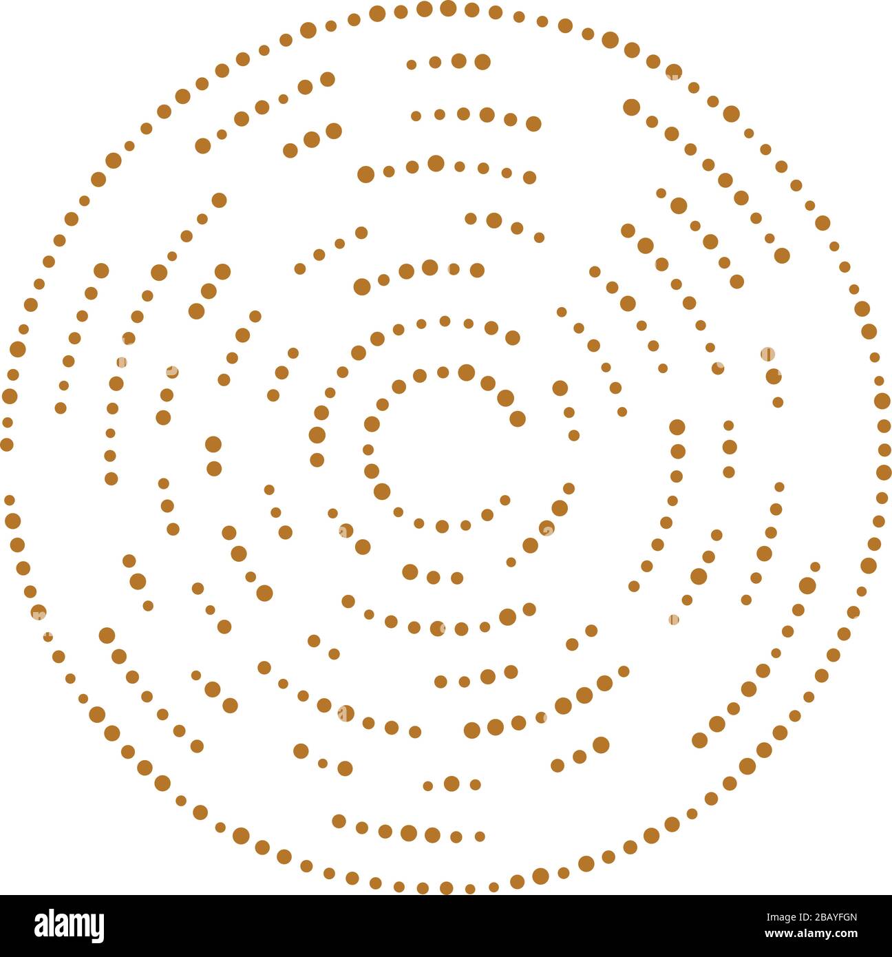 Random dots, circles abstract. Speckles, dotted radial, radiating ...