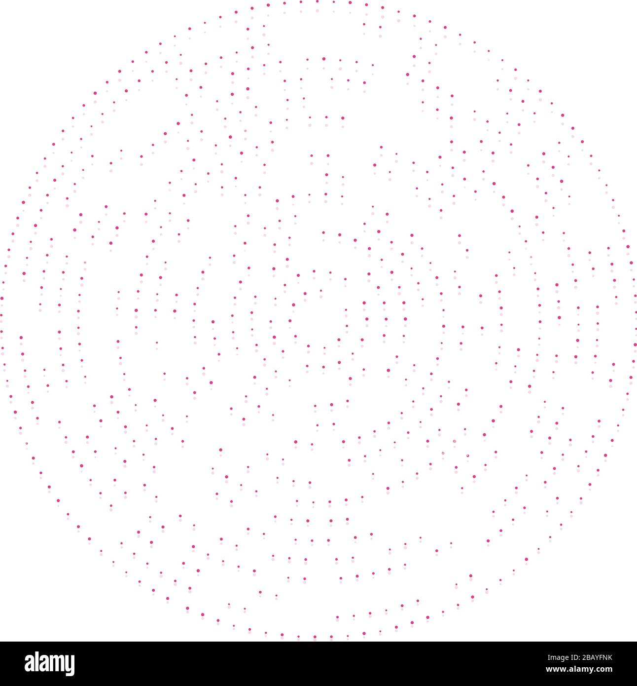 Random dots, circles abstract. Speckles, dotted radial, radiating ...