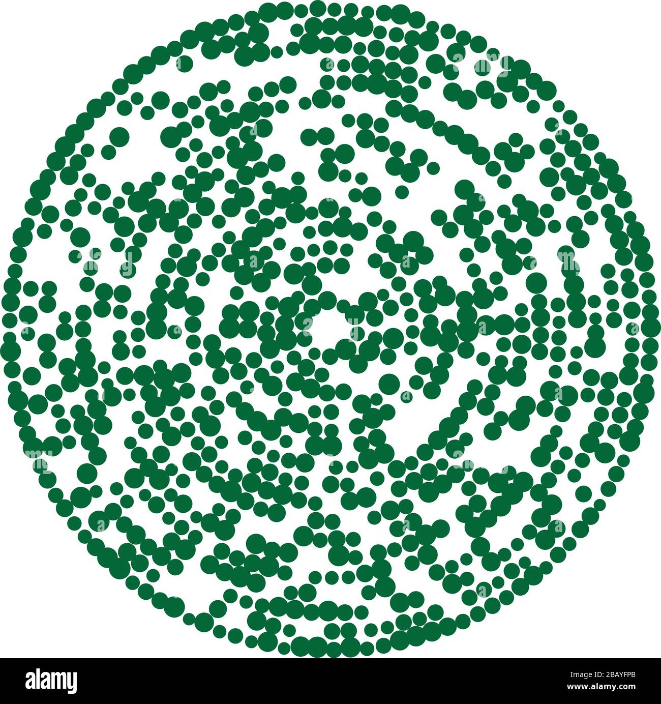 Random dots, circles abstract. Speckles, dotted radial, radiating ...