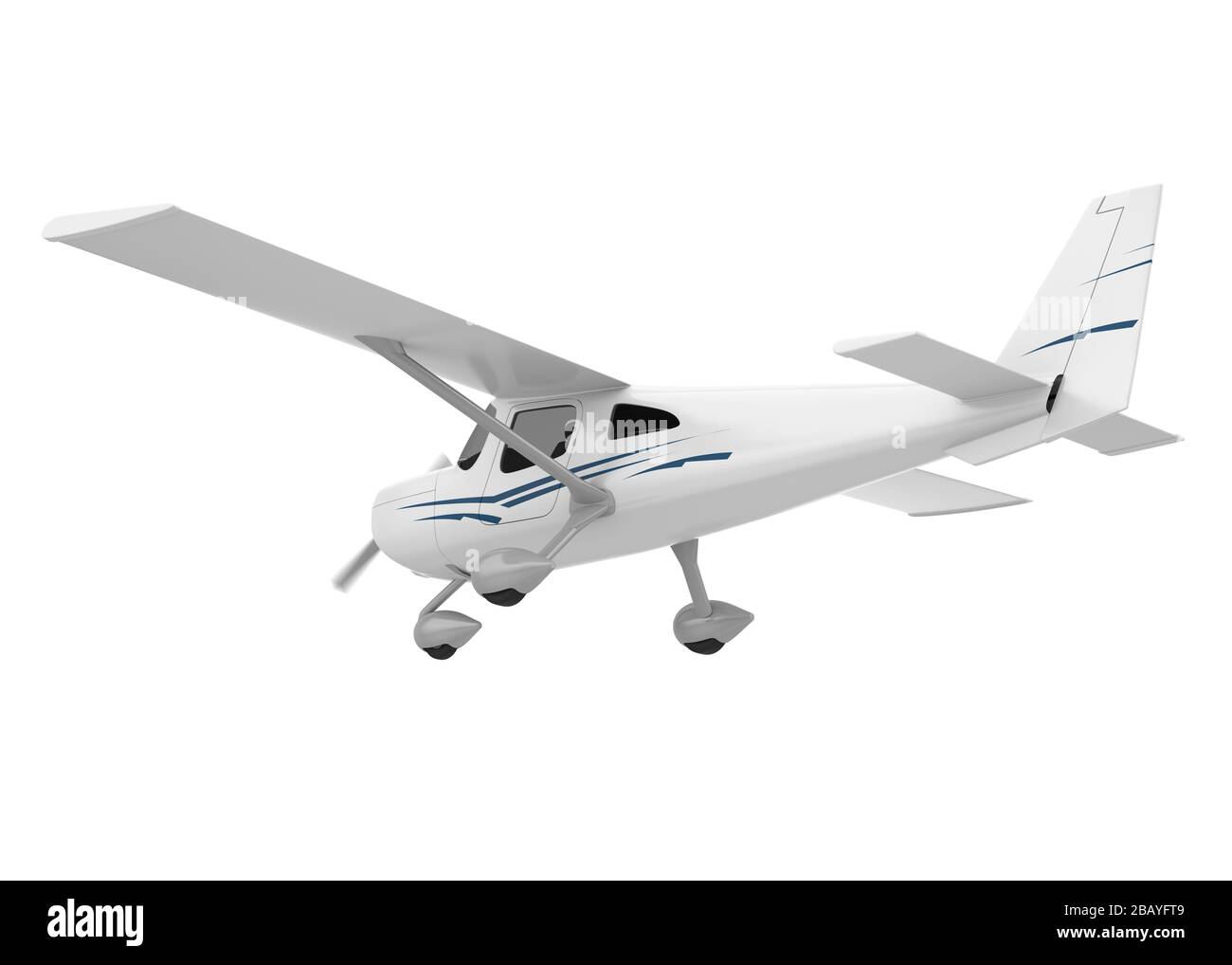 Small Airplane Isolated Stock Photo - Alamy