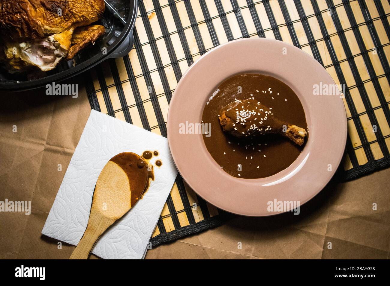Plating chicken dinner hi-res stock photography and images - Alamy