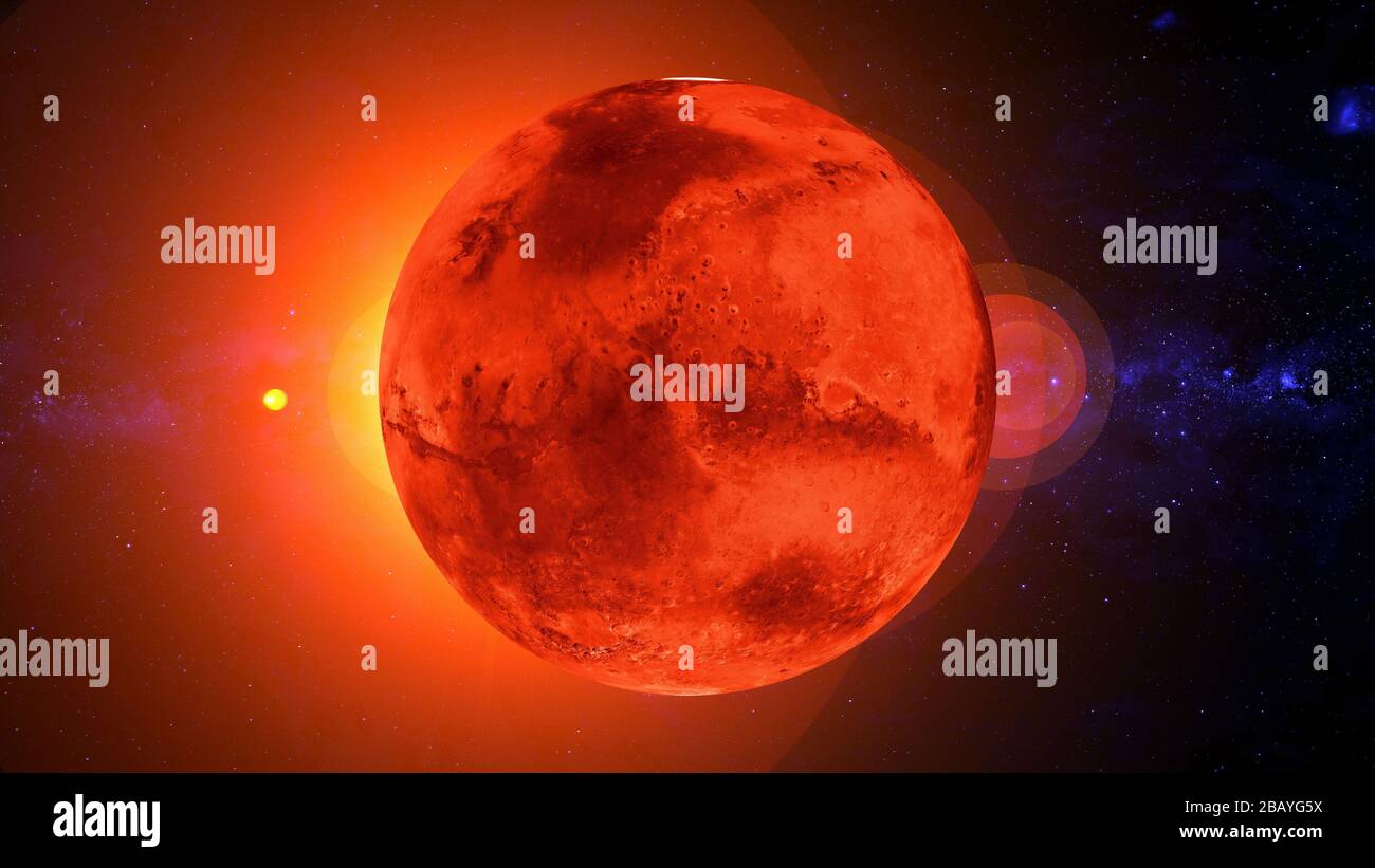 Mars - High resolution best quality solar system planet Stock Photo - Alamy