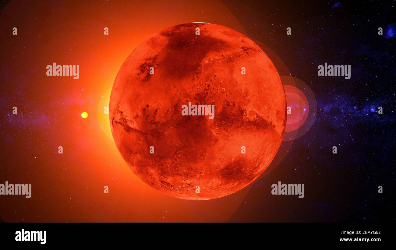 Mars - High resolution best quality solar system planet Stock Photo - Alamy