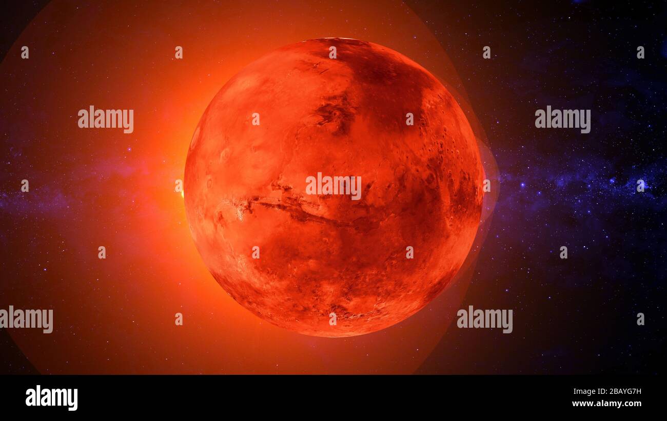 Mars - High resolution best quality solar system planet Stock Photo - Alamy