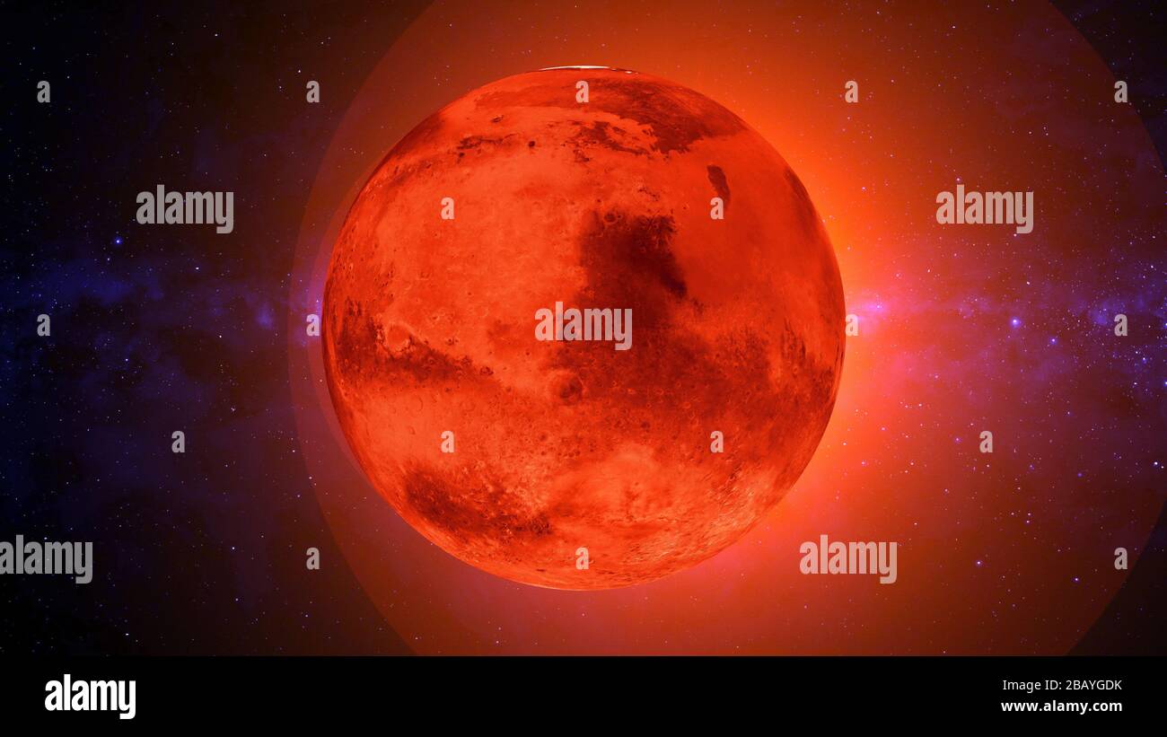 Mars - High resolution best quality solar system planet Stock Photo - Alamy