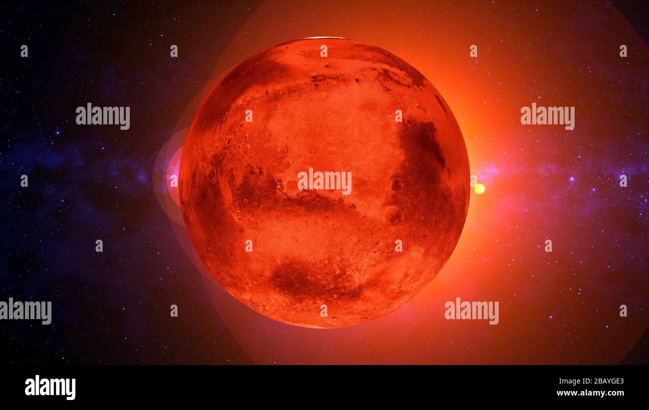 Mars - High resolution best quality solar system planet Stock Photo - Alamy
