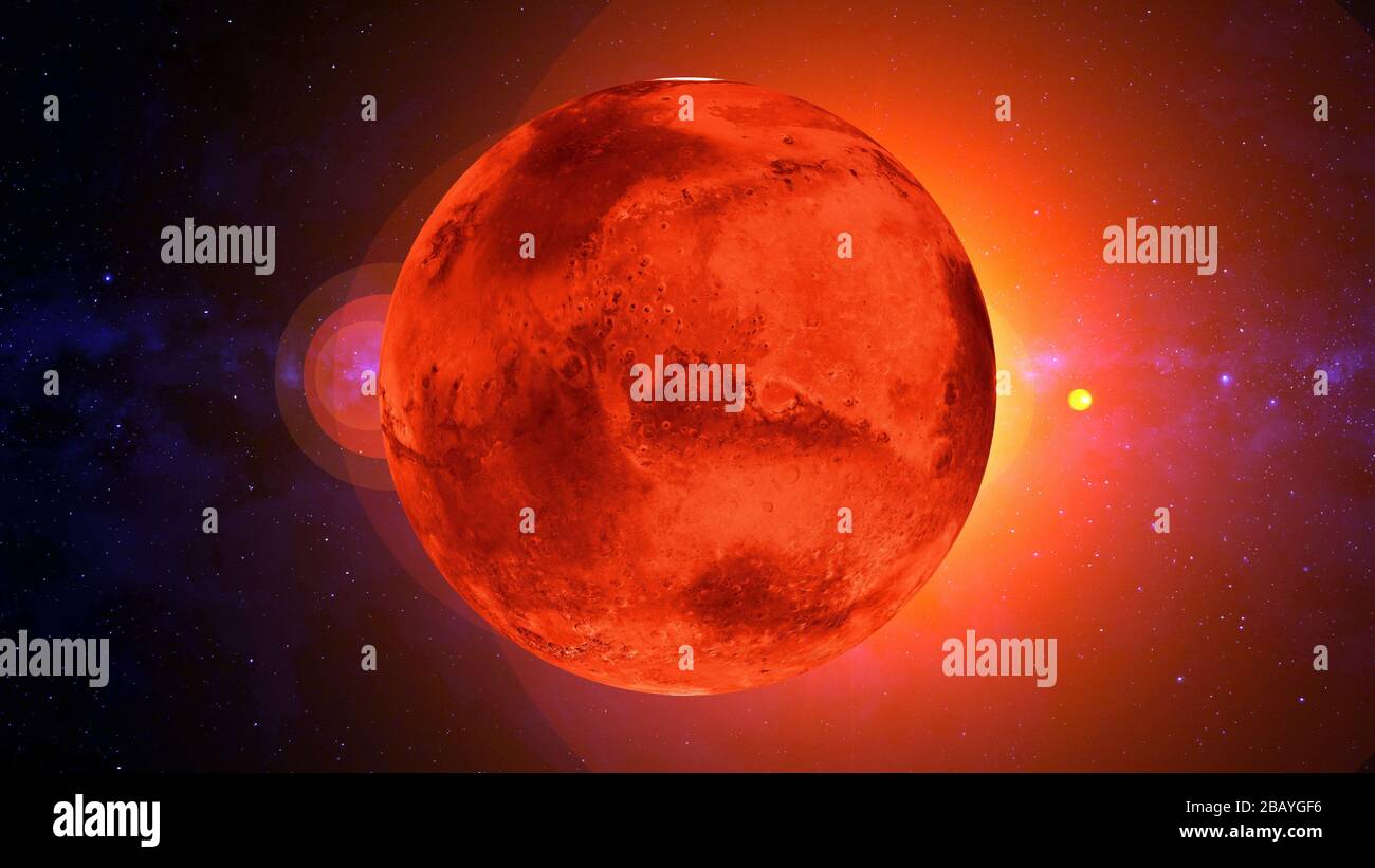 Mars - High resolution best quality solar system planet Stock Photo - Alamy