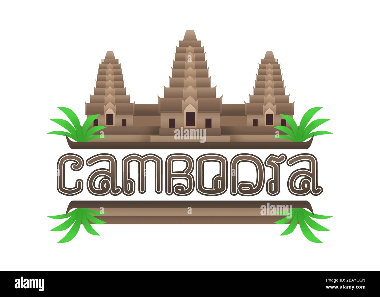 Old angkor wat temple Cut Out Stock Images & Pictures - Alamy