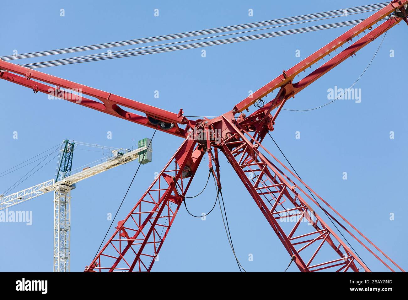 Construction booms on Las Vegas Blvd in Las Vagas, Nevada, USA Stock ...