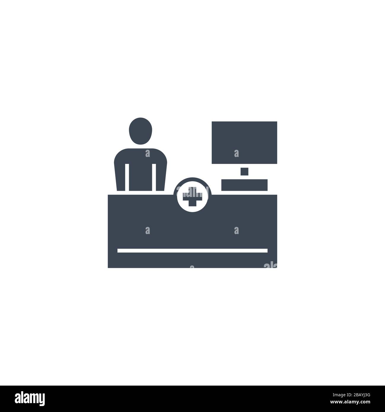 Hospital receptionist icon Cut Out Stock Images & Pictures - Alamy