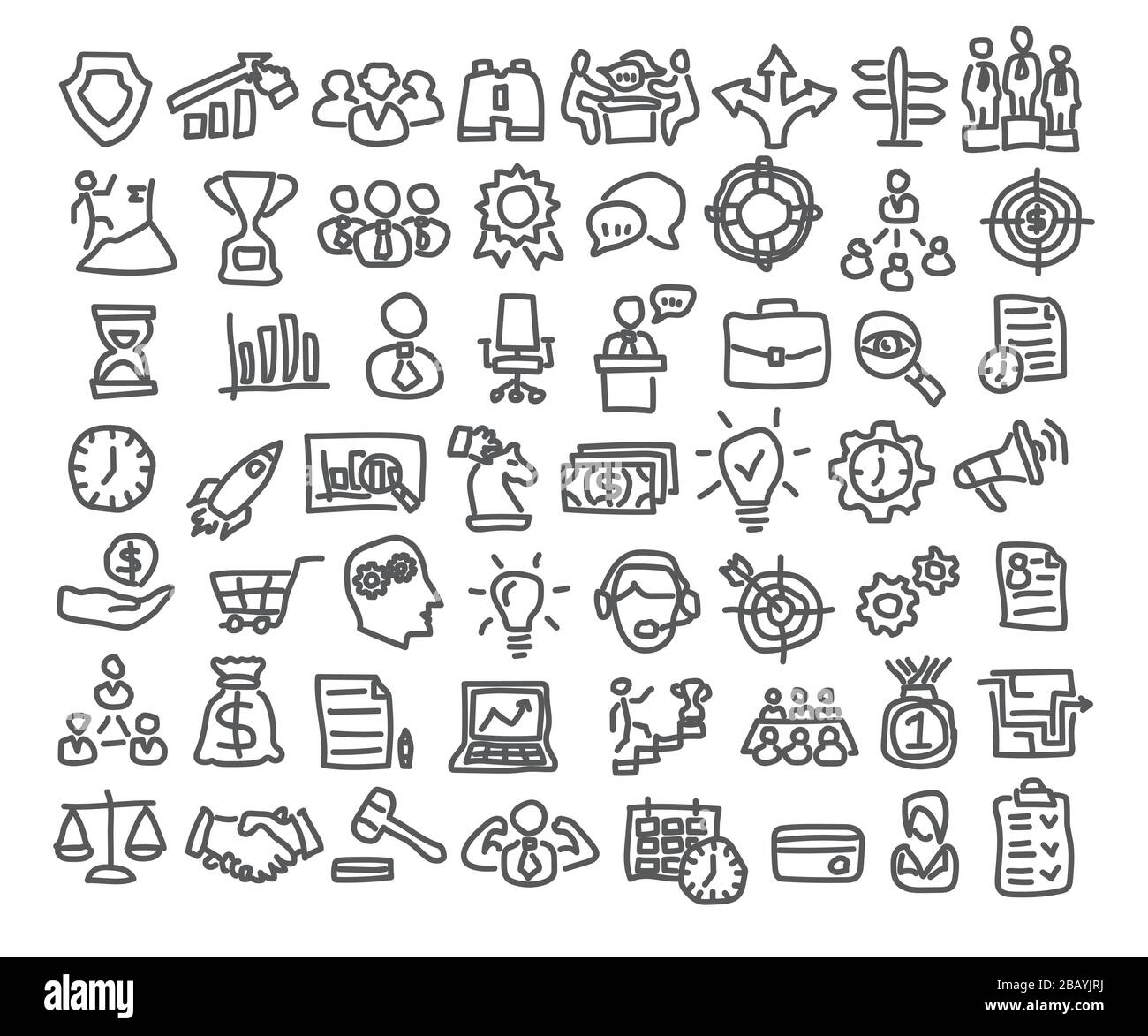 Bank management hand drawn Stock Vector Images - Alamy
