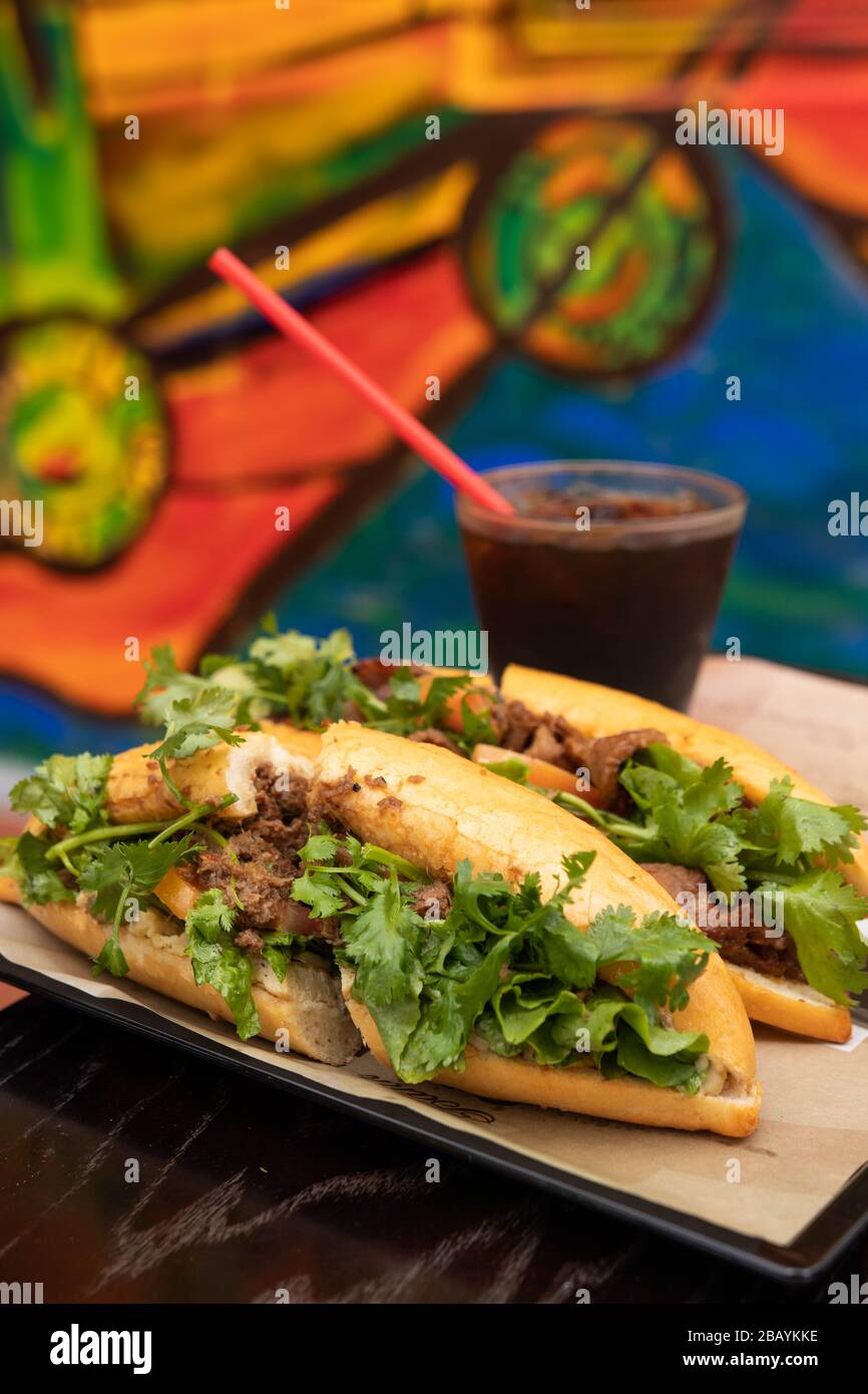 Vietnamese sandwich menu hi-res stock photography and images - Alamy