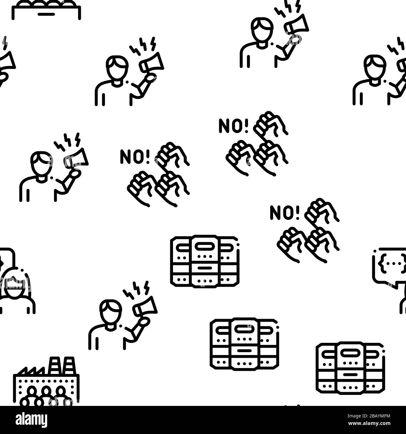 Strike protest signs Black and White Stock Photos & Images - Alamy